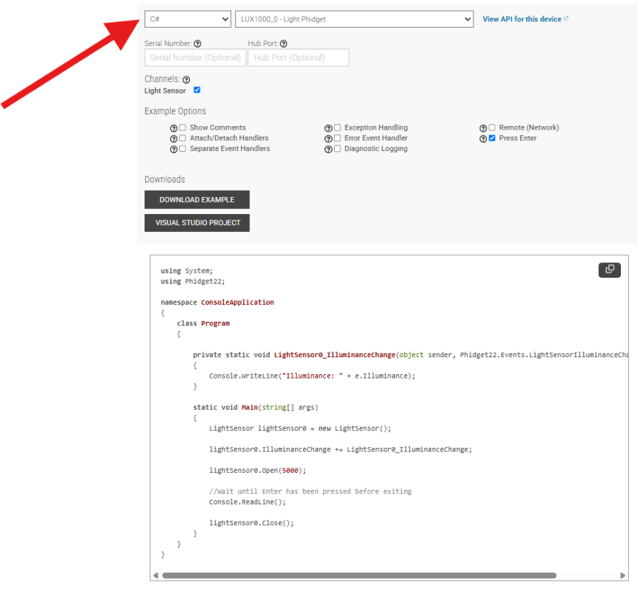 Language - C Sharp - Phidgets Support
