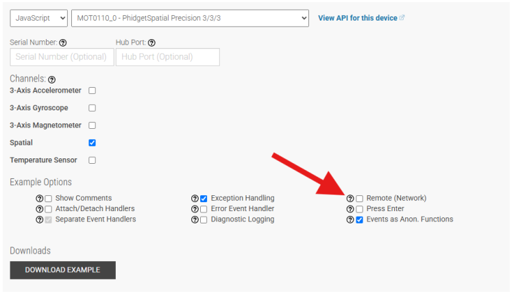 Language - JavaScript - Phidgets Support