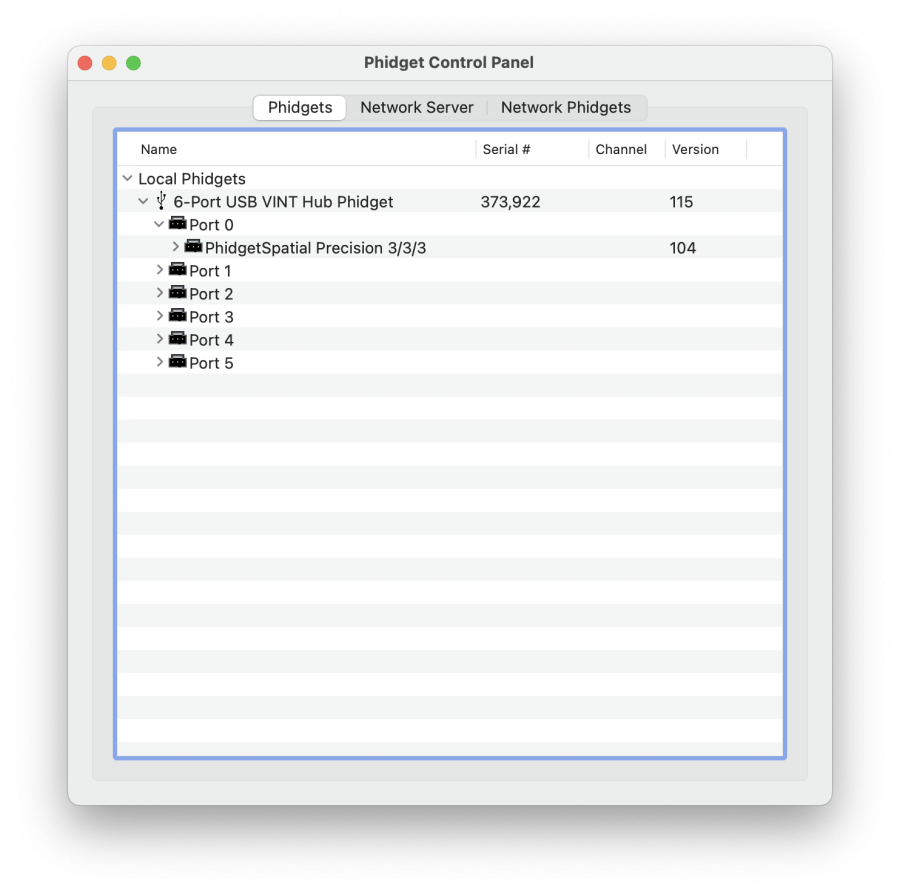 Phidget Control Panel - Phidgets Support