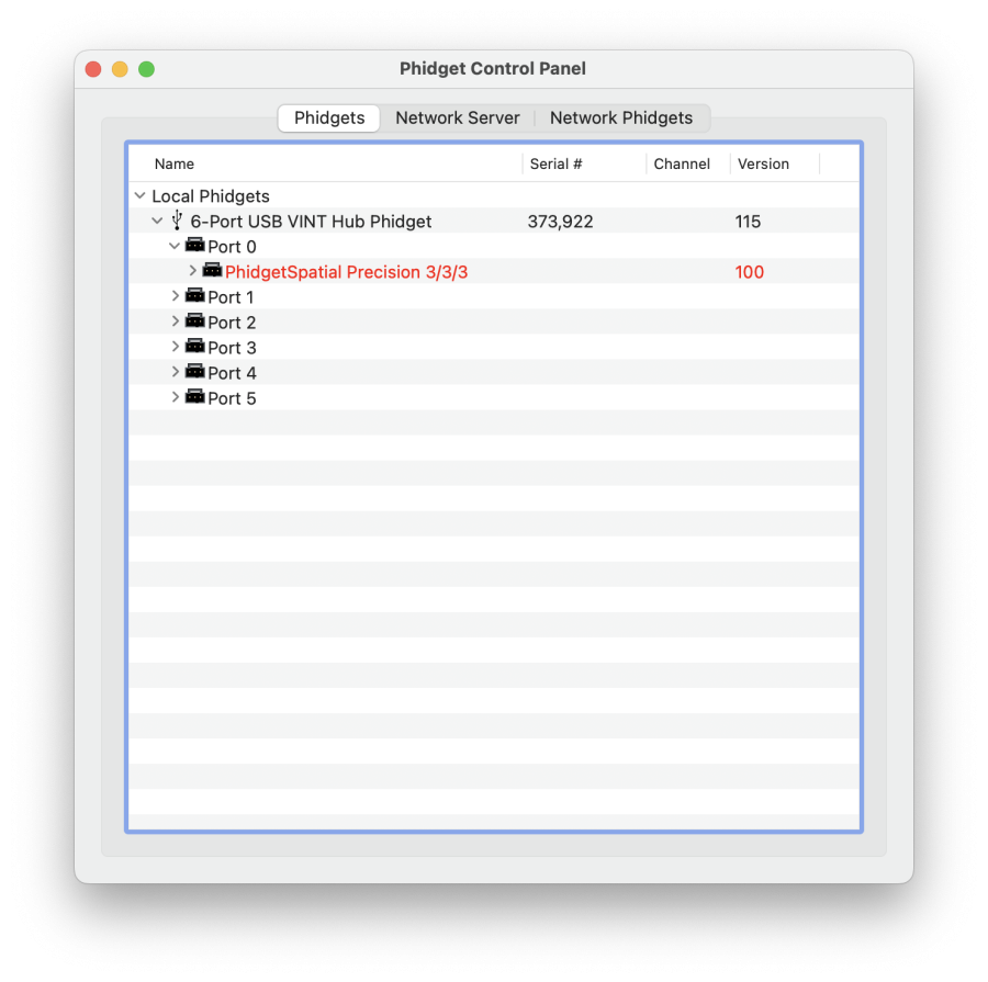 Phidget Control Panel - Phidgets Support