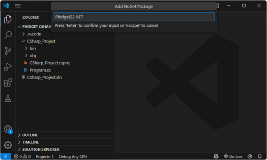 Language - C Sharp - Phidgets Support