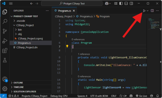 Language - C Sharp - Phidgets Support