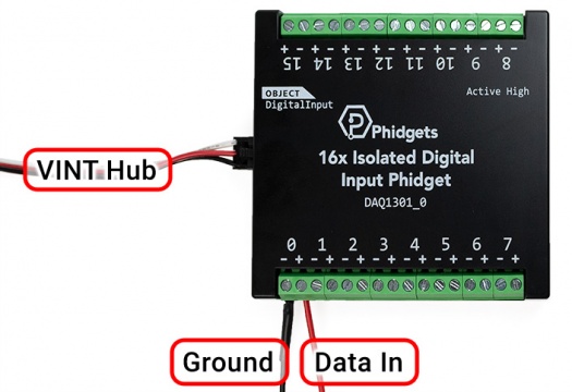 16x Isolated Digital Input Phidget - DAQ1301_0 - Phidgets