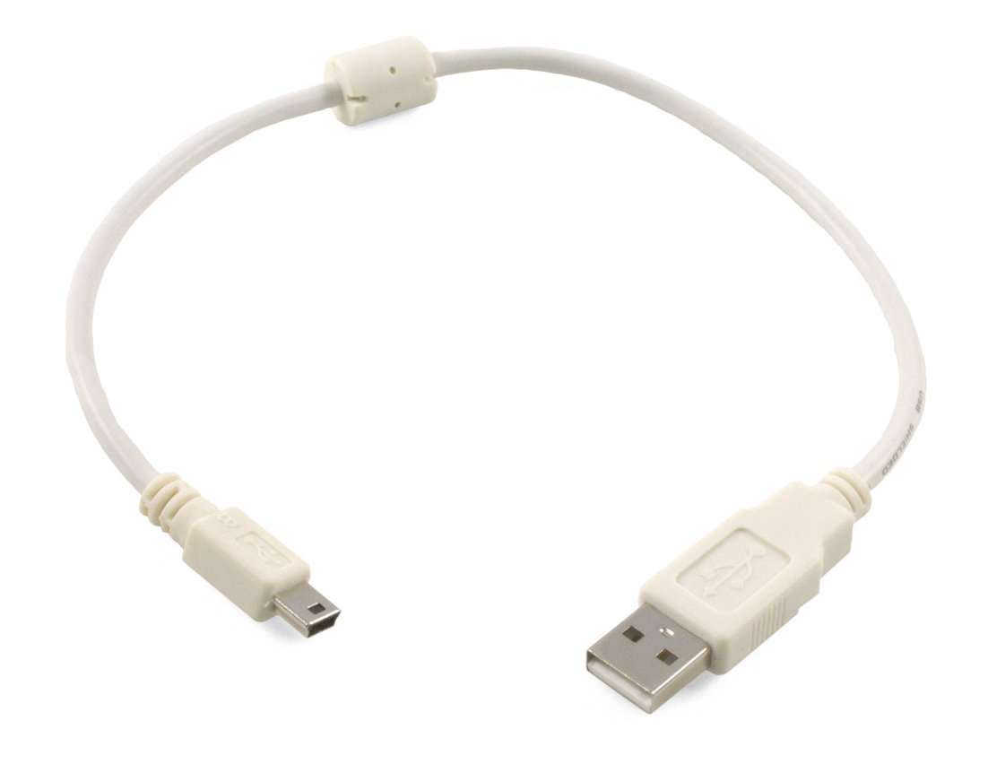 USB-A to Mini-B Cable 28cm 24AWG - 3017_1 - Phidgets