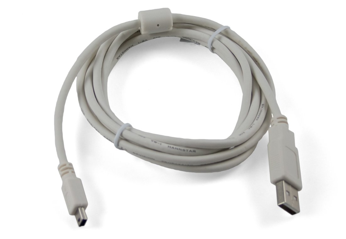 USB-A to Mini-B Cable 180cm 24AWG - 3018_0 - Phidgets