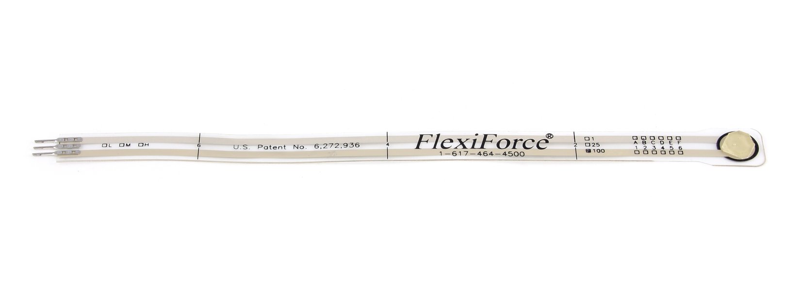 8″ FlexiForce 0-100lb. Resistive Force Sensor - 3102_0 - Phidgets