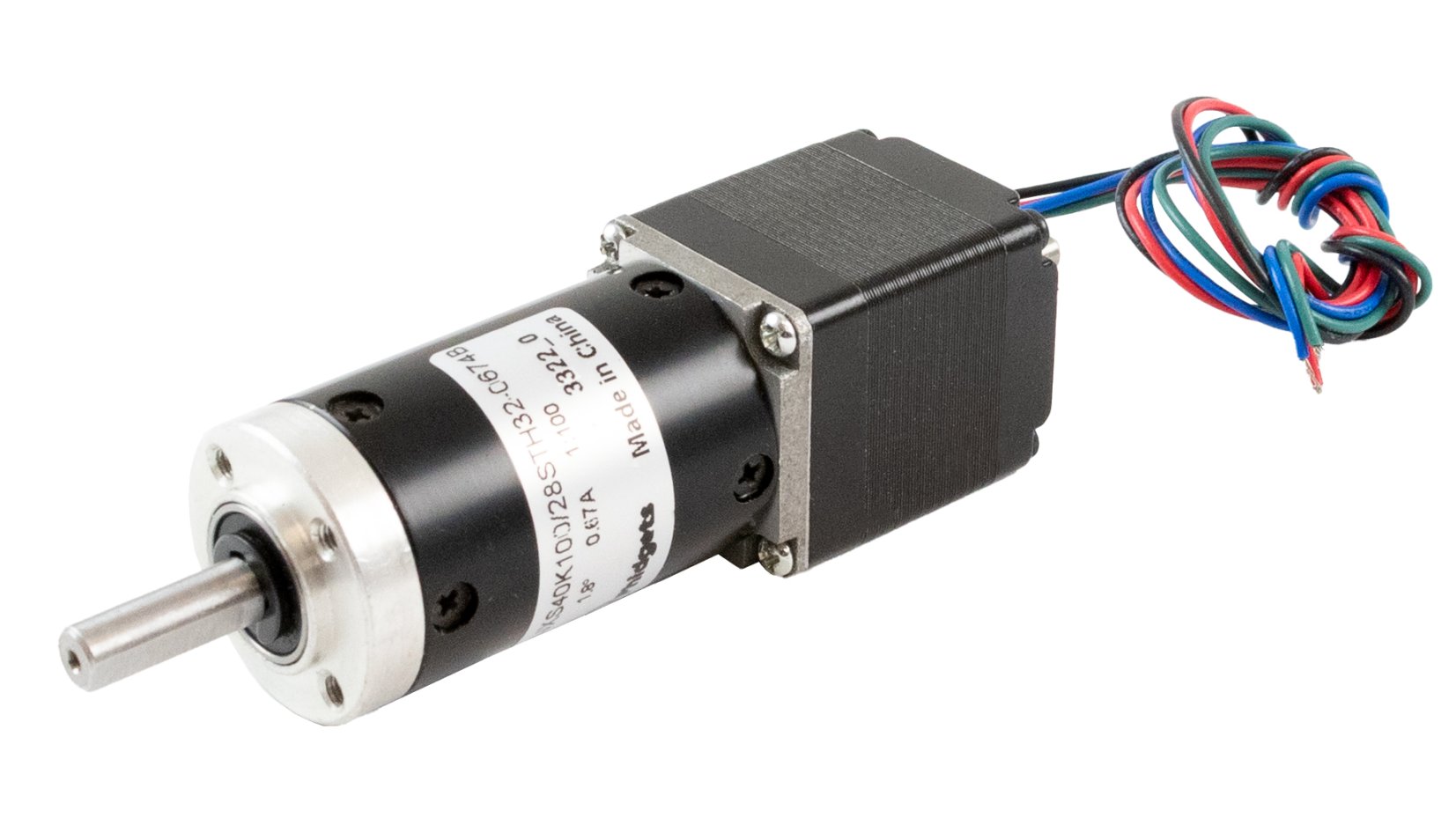 NEMA11 - 1.8 Degree - 0.67A Stepper - 100:1 Gearbox - 3322_0 - Phidgets
