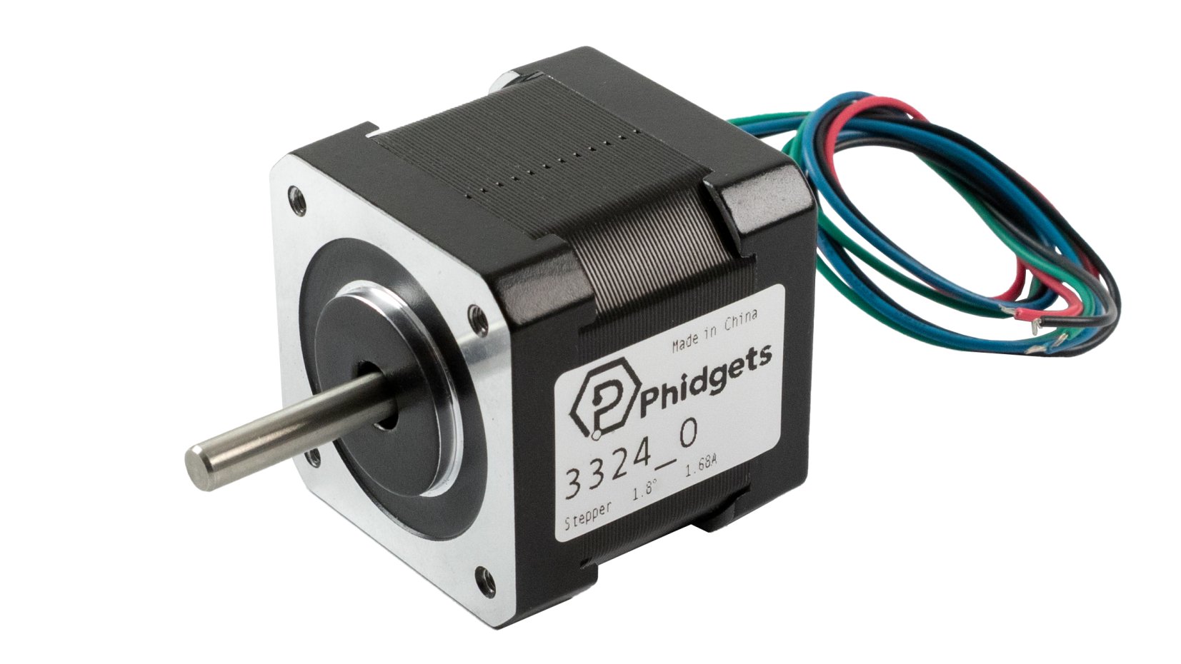 NEMA17 - 1.8 Degree - 1.68A Stepper - Gearless - 3324_0 - Phidgets