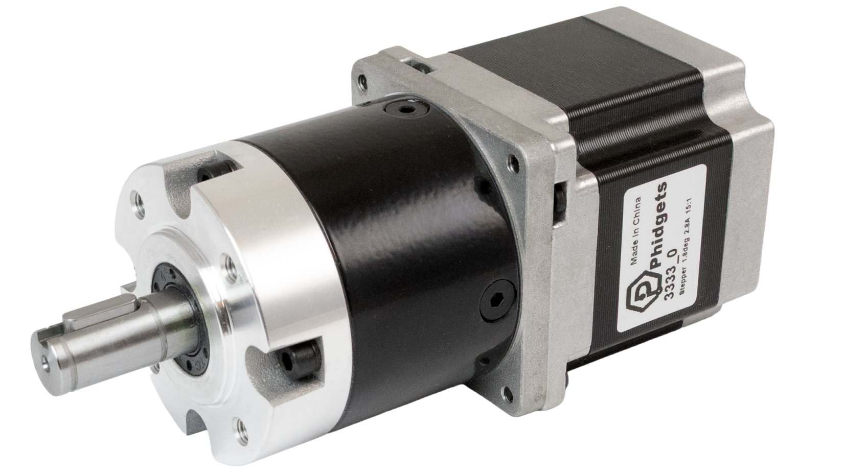 NEMA23 - 1.8 Degree - 2.8A Stepper - 15:1 Gearbox - 3333_0 - Phidgets