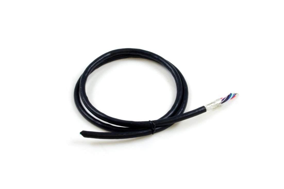 12 Conductor 22AWG Wire Black (Shielded) - CBL4305_0 - Phidgets