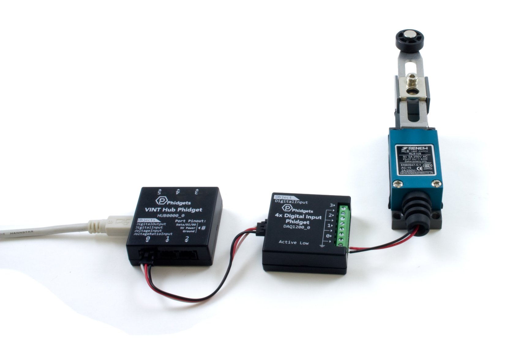 4x Digital Input Phidget - DAQ1200_0 - Phidgets