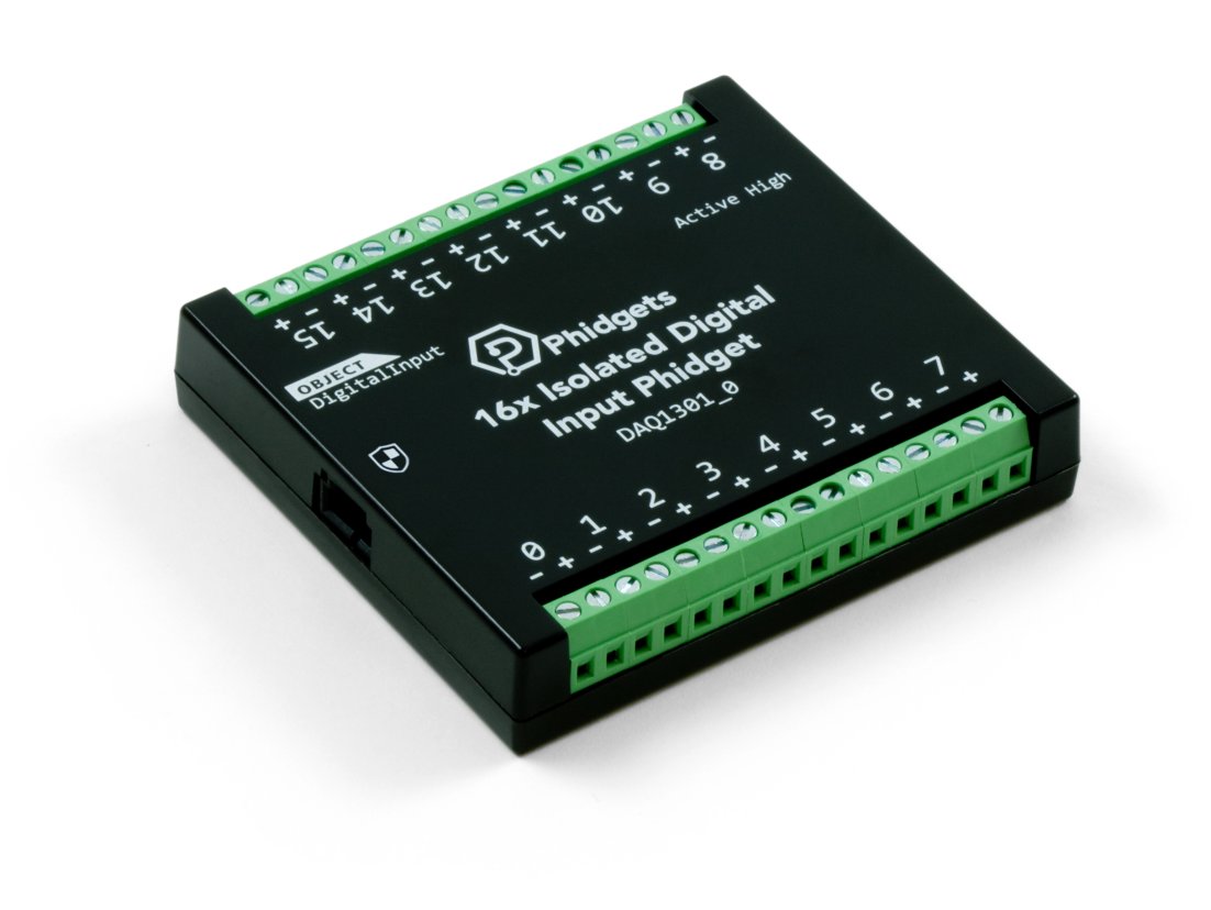 16x Isolated Digital Input Phidget - DAQ1301_0 - Phidgets