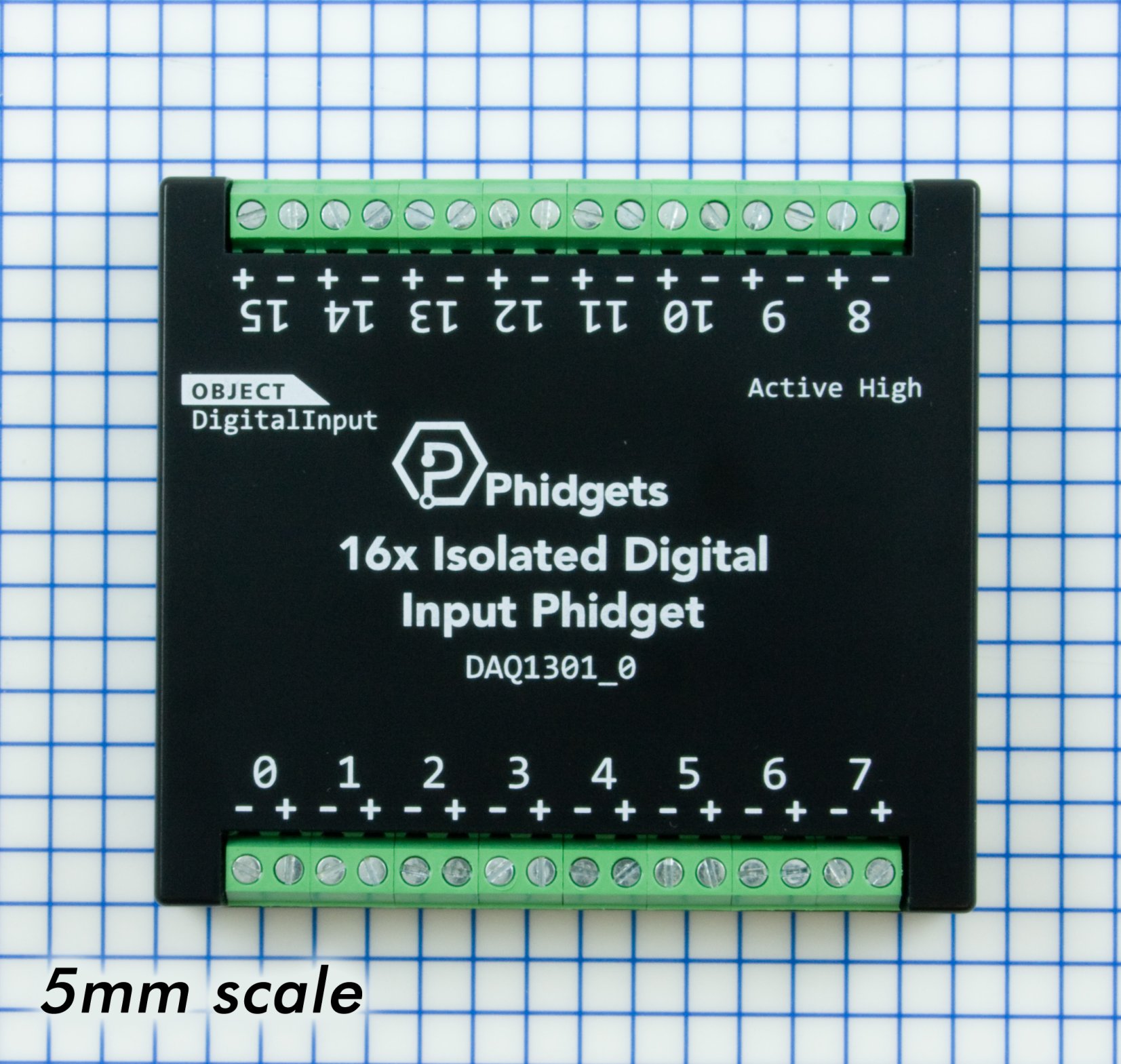 16x Isolated Digital Input Phidget - DAQ1301_0 - Phidgets