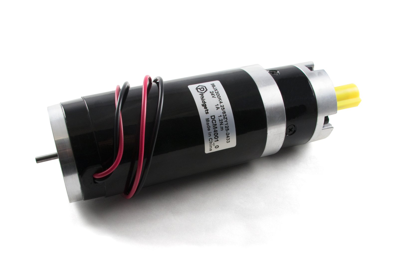 24V/12.2Kg-cm/772RPM/4.25:1 DC Gear Motor - DCM4001_0 - Phidgets