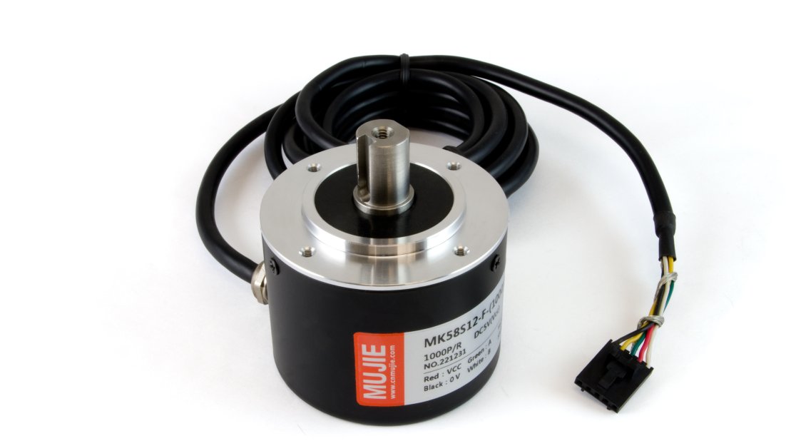 Rotary Encoder - 12mm Solid Shaft 1000CPR with Index - ENC4124_0 - Phidgets