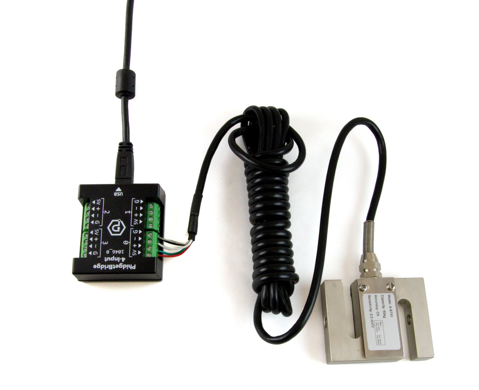 Steel S-Type Load Cell - 50kg (C3) - FRC4163_0 - Phidgets