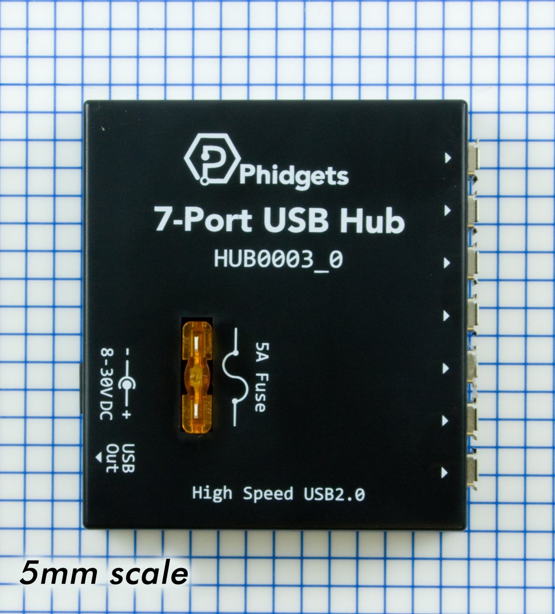 7-Port USB Hub - HUB0003_0 - Phidgets