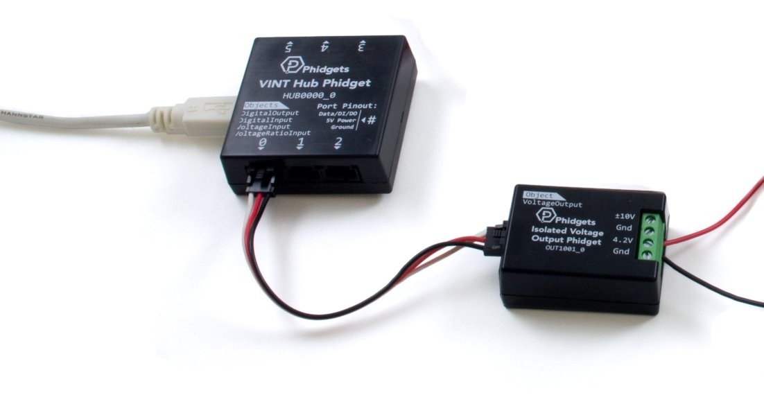 Isolated 12-bit Voltage Output Phidget - OUT1001_0 - Phidgets
