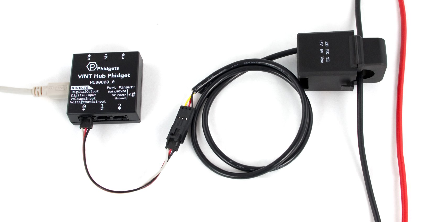 Clip-on Current Transducer 25A - VCP4114_0 - Phidgets